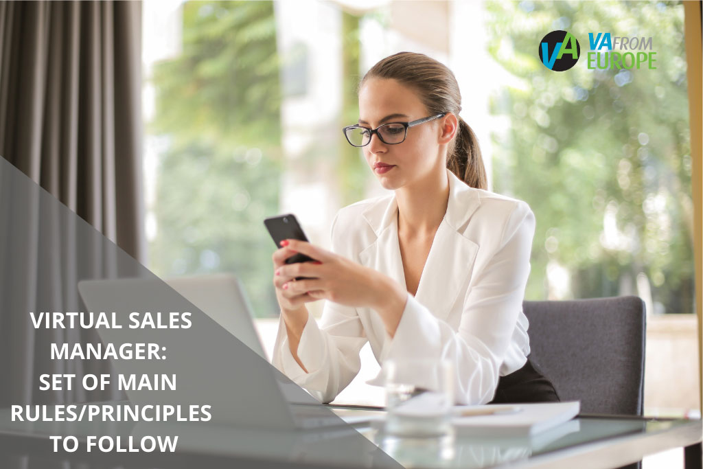 Virtual Sales Manager: Set of main rules/principles to follow ...